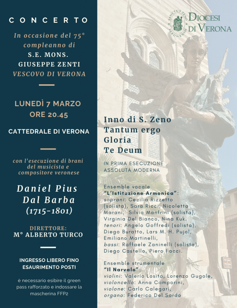 Concerto per il 75° compleanno del Vescovo Zenti - Chiesa di Verona